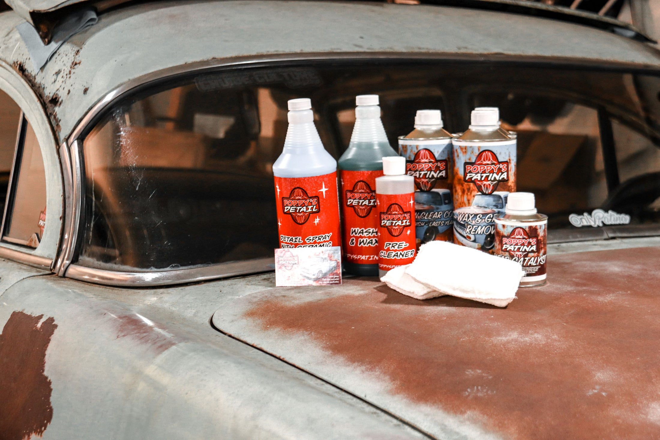 Poppy's Patina Wipe on Clear Coat-Cruise Culture Apparel